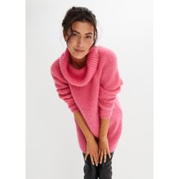 bonprix Oversize-Rollkragenpullover, pink, Gr.36/38 (S), kuscheliger Rollkragenpullover