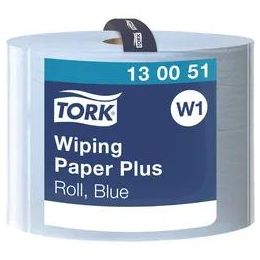Tork 130051 Premium Starke Mehrzweck-Papierwischt&uuml;cher, blau W1, 2-lagig, 510 Meter 1 Rolle