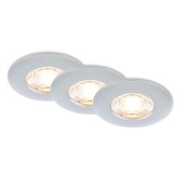Briloner LED-Einbauleuchte 3,6 W &Oslash; 6,5 cm 3 St&uuml;ck chromfarben