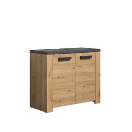 TRENDTEAM Waschbeckenunterschrank 'Follow' Artisan Eiche 79 x 67 x 35 cm