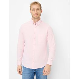 Brax Herren Hemd Style DANIEL smooth rose, Rosa, Gr. L