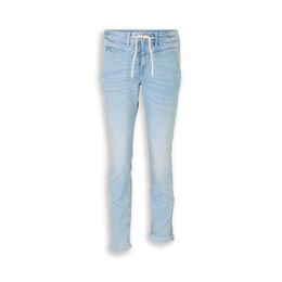 Tom Tailor Damen TTMAYA TAPERED Stretch Jeans mit Kordelzug, blau, Uni, Gr. 32/32