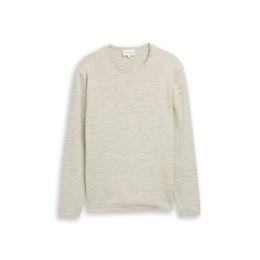 Tom Tailor Herren Strickpullover in Melange-Optik, gr&uuml;n, Meliert, Gr. XXL