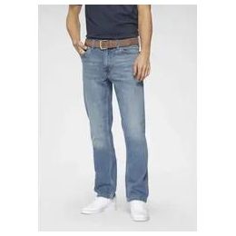 5-Pocket-Jeans Mustang "Style Tramper Straight", Herren, Gr. 34, L&auml;nge 32, blau (mediummid), Denim/Jeans, Obermaterial: 99% Baumwolle, 1% Elasthan, slim fit, Jeans 5-Pocket-Jeans