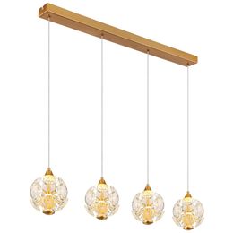 Globo LIGHTING LED Pendelleuchte "VIRINA", 1 Stk.goldfarben, Leuchten, H&auml;ngelampe/H&auml;ngeleuchte/Wohnzimmer/Esstisch/elegant