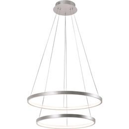 JUST LIGHT Pendelleuchte "HELIKE", silber, 1, &Oslash; 50cm H: 120cm, 1 Stk., Leuchten, LED, Pendelleuchte