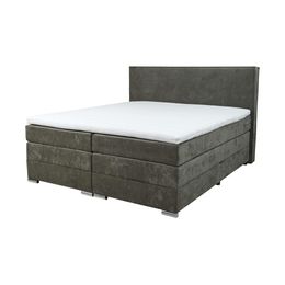 Boxspringbett Home Affaire "Romeo, Doppelbett, Polsterbett, Federkernbett, Komforbett, 160, 180 cm", mayfly, Struktur, Liegefl&auml;che B/L: 180cm x 200cm Betth&ouml;he: 67,5cm, H4, 5-Zonen-Taschen-Federkernmatratze, Komplettbetten, Boxspringbett, inkl. Topper, zwei Bettk&auml;sten, Taschen-Federkernmatratze, H&auml;rtegrad 4