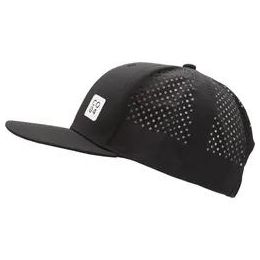 Snapback Cap Chillouts "Owaka Hat", Herren, schwarz, Kunstfaser, gepunktet, unifarben, Caps, sportlich, atmungsaktiv mit perforierten Seitenteilen