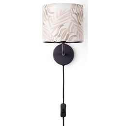 Paco Home Wandleuchte "Kuba 126", schwarz, 1, &Oslash; 18cm H: 26,5cm, Leuchten, Innen Wandlampe Lampenschirm Nachtlicht Kinder Deko Wohnzimmer Palme, Wandleuchte