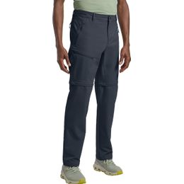 Zip-off-Hose Jack Wolfskin "PICO TRAIL ZIP OFF PANTS M", Herren, Gr. 50, N-Gr, blau (midnight sky), Obermaterial: 100% Polyester, Hosen, Atmungsaktiv, schnell trocknend, wasserabweisend, zwei Tragevarianten