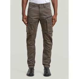 G-Star Raw Cargohose G-STAR "Rovic Zip 3D Regular Tapered Hose", Herren, Gr. 29, L&auml;nge 32, java, elephant skin, Obermaterial: 100% Baumwolle, Hosen Cargohose