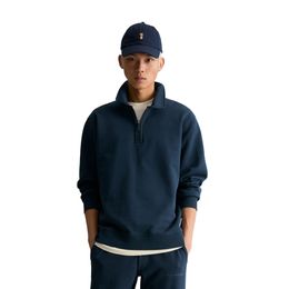 Marc O'Polo Sweatshirt MARC O'POLO DENIM "aus reiner Bio-Baumwolle", Herren, Gr. XXL, navy teal, Obermaterial: 100% Baumwolle, unifarben, relaxed fit, Rippb&uuml;ndchen, Sweatshirts Sweatshirt