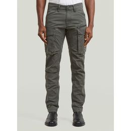 G-Star Raw Cargohose G-STAR "Rovic Zip 3D Regular Tapered Hose", Herren, Gr. 28, L&auml;nge 30, asfalt, elephant skin, Obermaterial: 100% Baumwolle, Hosen Cargohose