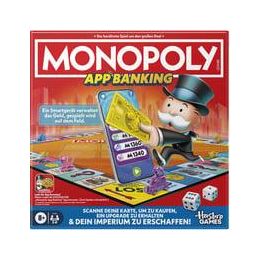 Hasbro Monopoly App Banking Spiel mit App-Unterst&uuml;tzung f&uuml;r Geldverwaltung und Minispiele, Brettspiel