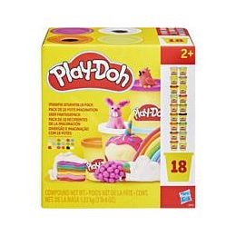 Hasbro Play-Doh 18er Fantasiepack mit 85g Dosen Spielknete in verschiedenen Farben, Kneten