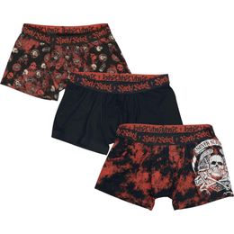 Rock Rebel by EMP Boxershort-Set schwarz in S Q324-000086 M511585