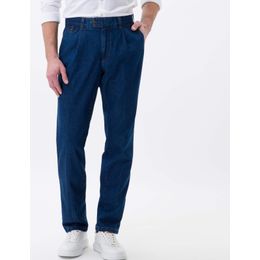 Eurex By Brax Herren Bundfaltenhose Style FRED 321, denim dunkelblau, Gr. 29U