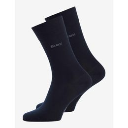 Brax Herren Socken Style 2ER HERRENSOCKEN navy, dunkelblau, Gr. 39-42