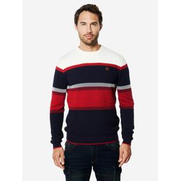 Koroshi Pullover Damen Gr&ouml;&szlig;e XL navy / dunkelrot / wei&szlig;