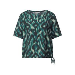 Street One Blouse female size L Emerald / Mint / Black