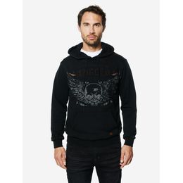 Koroshi Sweatshirt Herren Gr&ouml;&szlig;e M grau / orange / schwarz