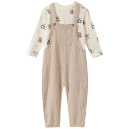 Topomini Baby Set mit Latzhose und Langarmshirt