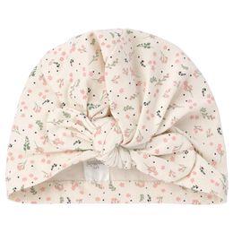 Topomini Baby Turban-M&uuml;tze mit floralem Muster