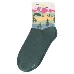 Gina Benotti 1 Paar Damen Tennissocken mit buntem Motiv