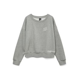 V&eacute;ro Moda Vero Moda Sweatshirt 'VMTRINA' Damen Gr&ouml;&szlig;e XS graumeliert / wei&szlig;