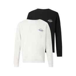 Jack & Jones Jack & Jones Sweatshirt 'JJBRANDON' Herren Gr&ouml;&szlig;e XS blau / hellgrau / schwarz / wei&szlig;