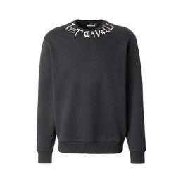 Just Cavalli Sweatshirt Herren Gr&ouml;&szlig;e M hellbeige / schwarz