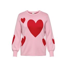 Only Carmakoma Pullover 'CARMontana' Damen Gr&ouml;&szlig;e 7XL rosa / rot