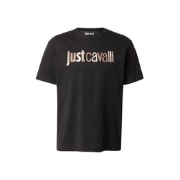 Just Cavalli T-Shirt Herren Gr&ouml;&szlig;e M hellbraun / schwarz