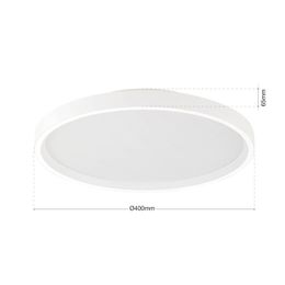 Orion LED-Deckenleuchte MASCA, wei&szlig;, &Oslash; 40 cm, CCT, Metall, dimmbar