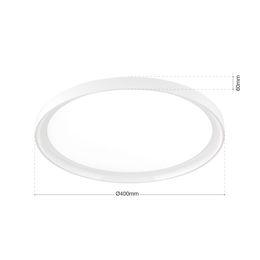 Orion LED-Deckenlampe GAMMA, &Oslash; 40 cm, wei&szlig;, Fernbedienung, CCT dim