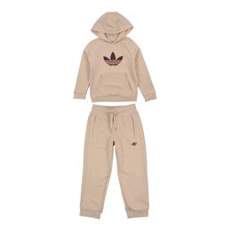 adidas originals Jogginganzug 'GRAPHIC TREFOIL LOOSE HOODIE' Jungen Gr&ouml;&szlig;e 116 ecru / rot / schwarz