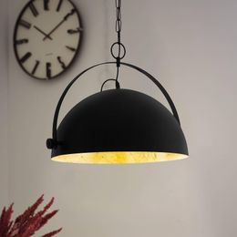 Eglo H&auml;ngeleuchte Covaleda aus Stahl, schwarz/gold