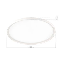 Orion LED-Deckenlampe GAMMA, &Oslash; 60 cm, wei&szlig;, Fernbedienung, CCT dim