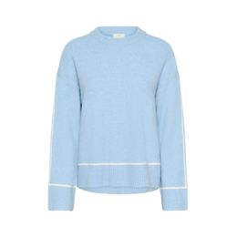 Kaffe Pullover 'KAJinie' Damen Gr&ouml;&szlig;e XS hellblau / wei&szlig;