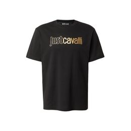 Just Cavalli T-Shirt 'INSTITUTIONAL' Herren Gr&ouml;&szlig;e L gold / schwarz