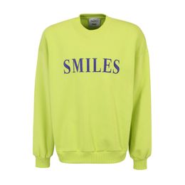 Smiles Sweatshirt 'Jay' Damen Gr&ouml;&szlig;e XL enzian / limette