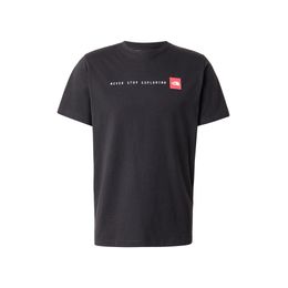 The North Face Shirt 'NEVER STOP EXPLORING' male size S Red / Black / White
