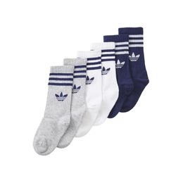 adidas originals Socken M&auml;dchen Gr&ouml;&szlig;e 25/27 navy / graumeliert / wei&szlig;