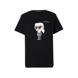 K by KARL LAGERFELD Karl Lagerfeld T-Shirt 'IKON AQUARELLE K' Damen Gr&ouml;&szlig;e XXL nude / wei&szlig;