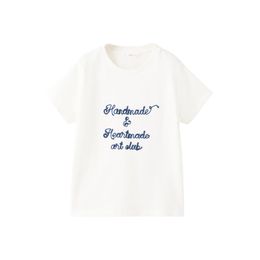 Mango Kids T-Shirt M&auml;dchen Gr&ouml;&szlig;e 116 dunkelblau / offwhite