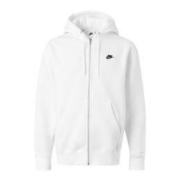 Nike Sportswear Sweatjacke 'CLUB' Herren Gr&ouml;&szlig;e XS wei&szlig;