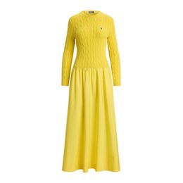 Polo Ralph Lauren Kleid Damen Gr&ouml;&szlig;e 36 gelb Winterkleid