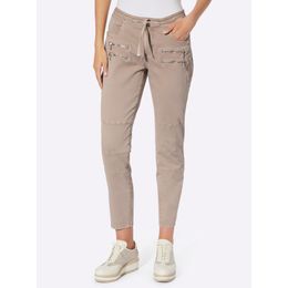 Heine Hose Damen Gr&ouml;&szlig;e 44 hellbeige