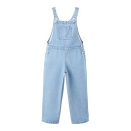 Mango Kids Latzjeans 'Boston' M&auml;dchen Gr&ouml;&szlig;e 152 hellblau