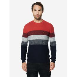 Koroshi Pullover Herren Gr&ouml;&szlig;e S marine / grau / hummer / schwarzmeliert